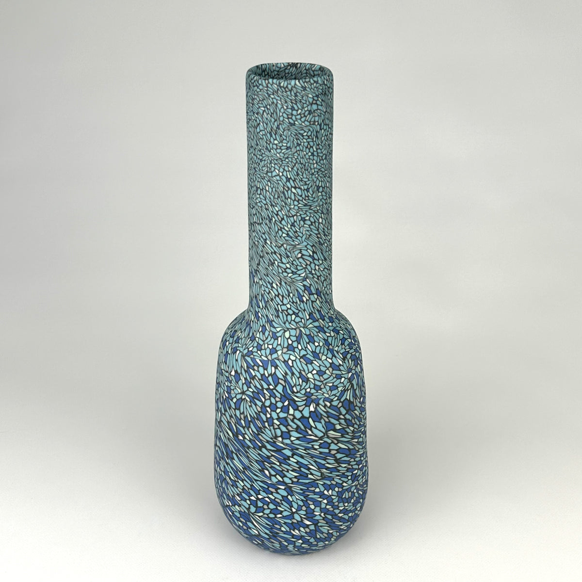 #257 Long Neck Blue Vessel – Hoadley Gallery